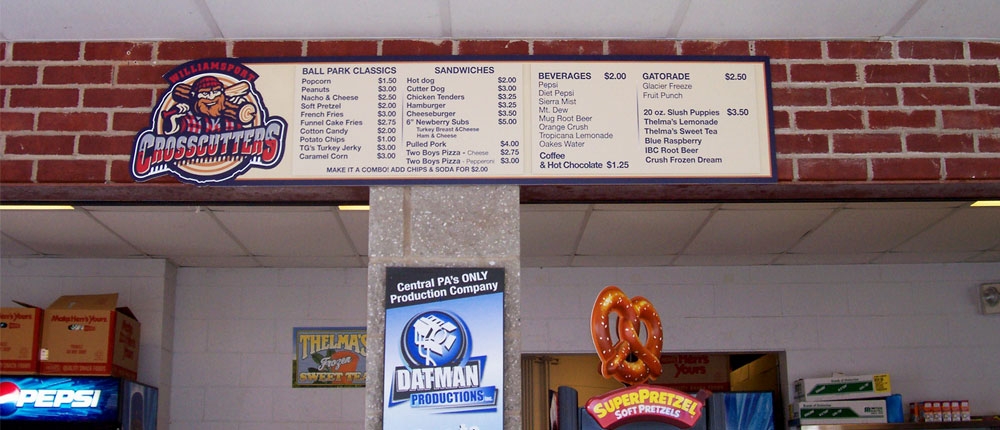 Concessions Signs | Menu Boards | Concession Stand Signs